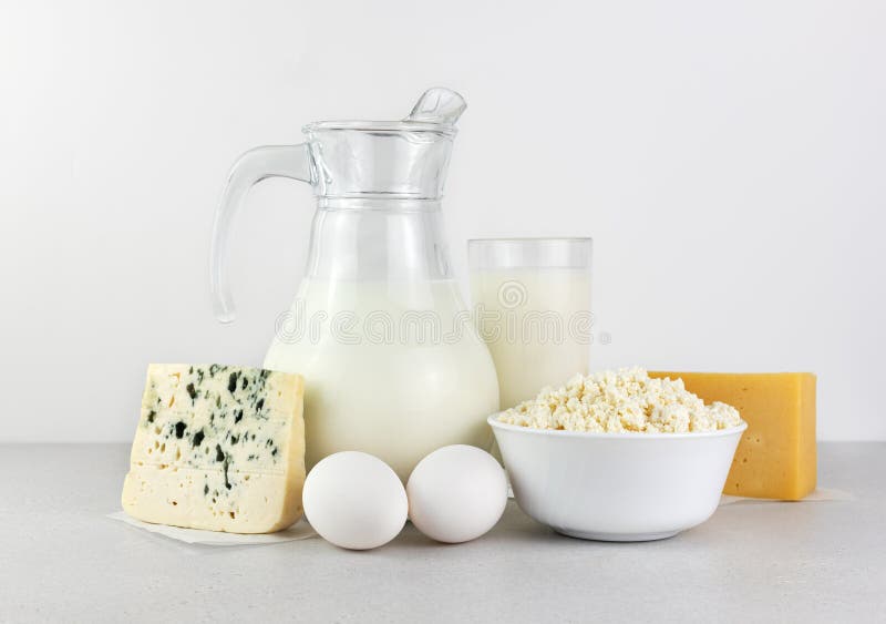 Fresh Dairy Products Milk Cottage Cheese Eggs Cheese Sour Cream