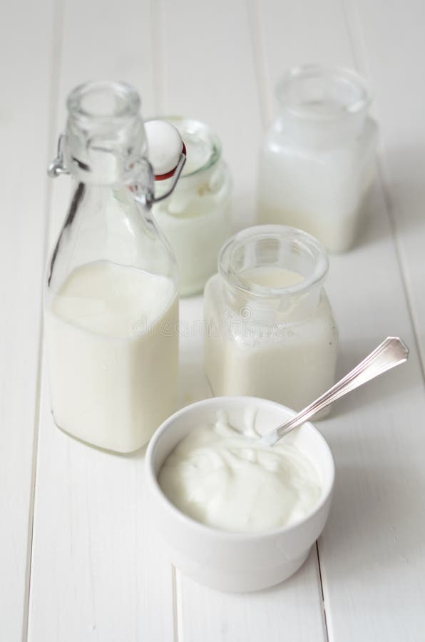 Fresh dairy products stock image. Image of groceries - 63829879