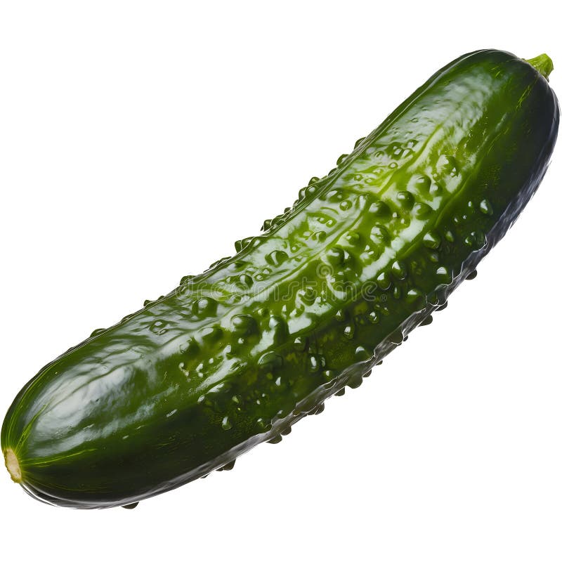 Fresh Dark Green Cucumber with Crisp Texture Stock Photo - Illustration ...