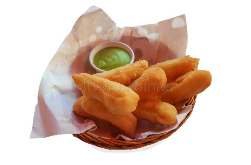 Fresh Deep Fried Traditional Thai Doughnut Stick Stock Photo - Image of ...