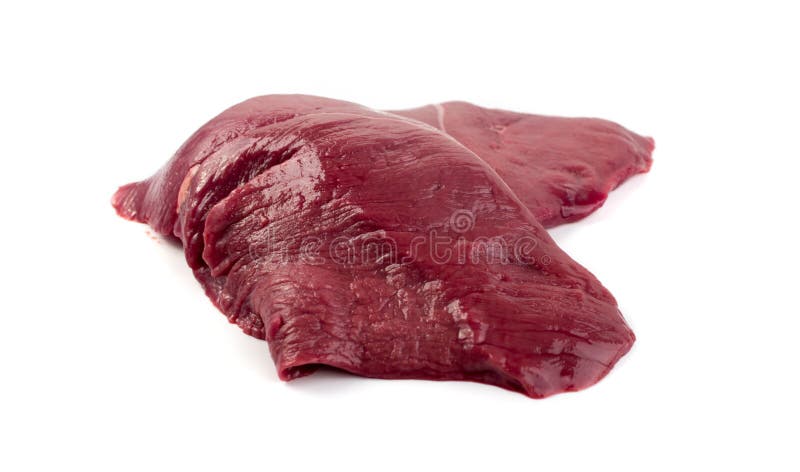 Fresh Deer Meat or Venison Isolated on White Background Stock Image ...