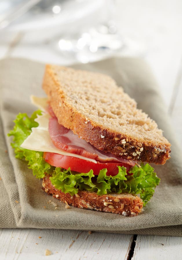 Fresh deli sandwich stock image. Image of closeup, food - 27299879