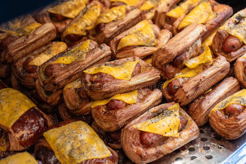 Fresh and Delicious Pastries in the Bakery Shop Stock Photo - Image of ...