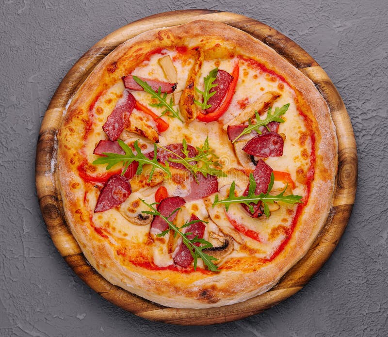 416 Pepperoni Pizza Three Meat Stock Photos - Free & Royalty-Free Stock ...