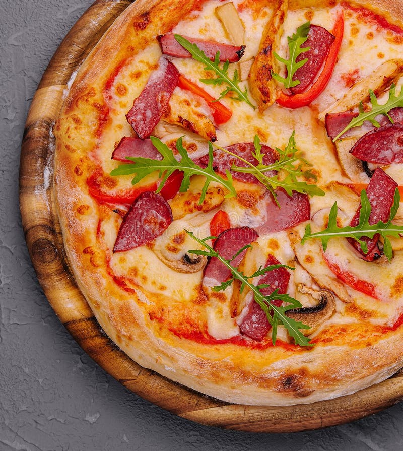 410 Pepperoni Pizza Three Meat Stock Photos - Free & Royalty-Free Stock ...