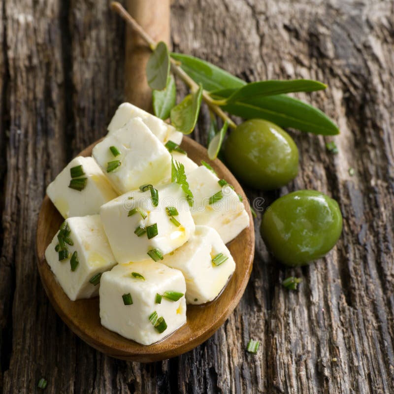 Fresh diced feta stock photo. Image of fixings, dice - 25169592