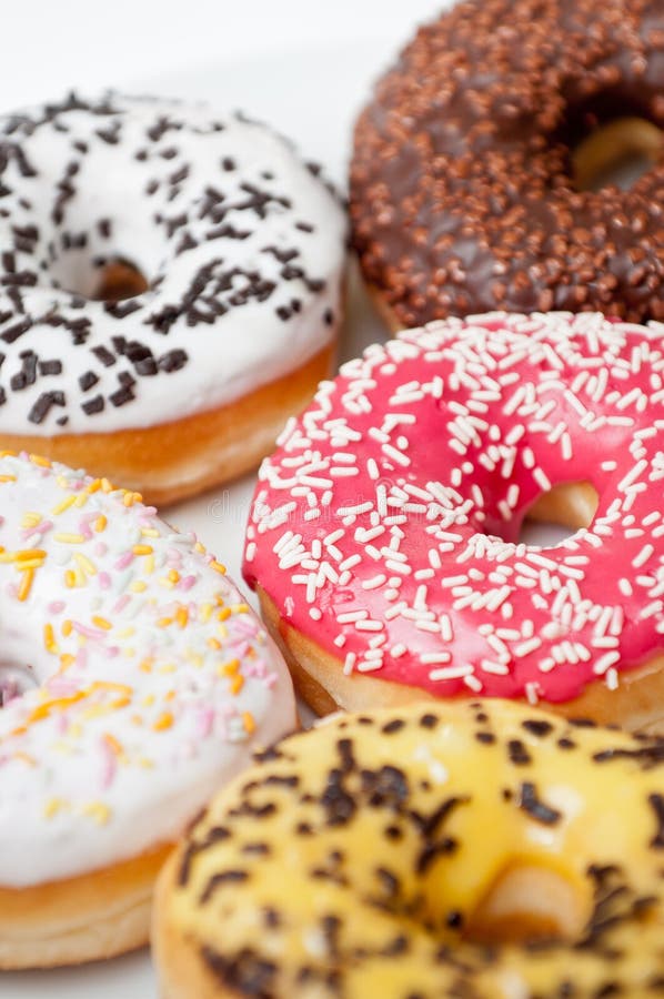 Enjoy your donuts stock image. Image of sprinkeled, flavors - 6512081
