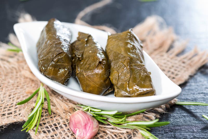 Fresh Dolmades stock image. Image of dolmade, macro, dolmades - 41595313