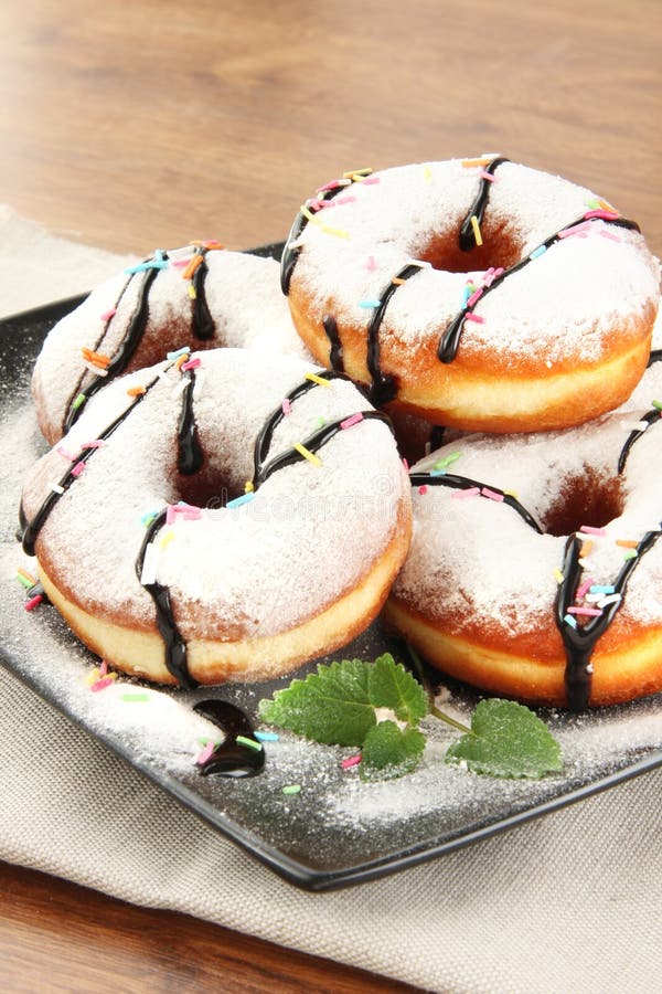 Fresh donuts stock photo. Image of party, jelly, filler - 23837918