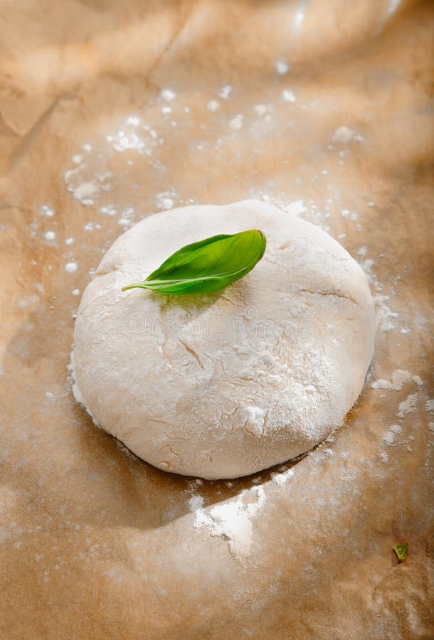 Fresh dough left to rise stock image. Image of flour - 26547281