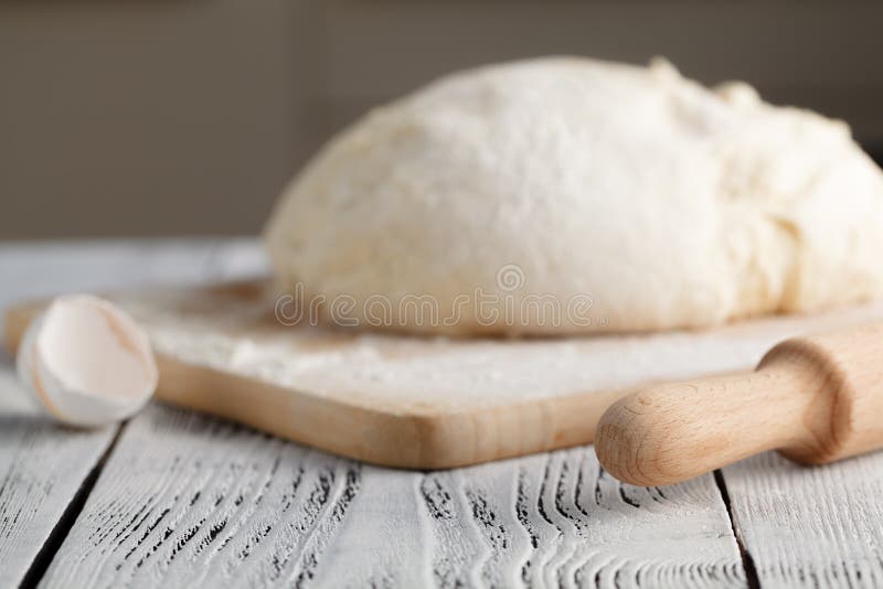 Fresh Dough Ready for Baking Stock Image - Image of ready, culinary ...