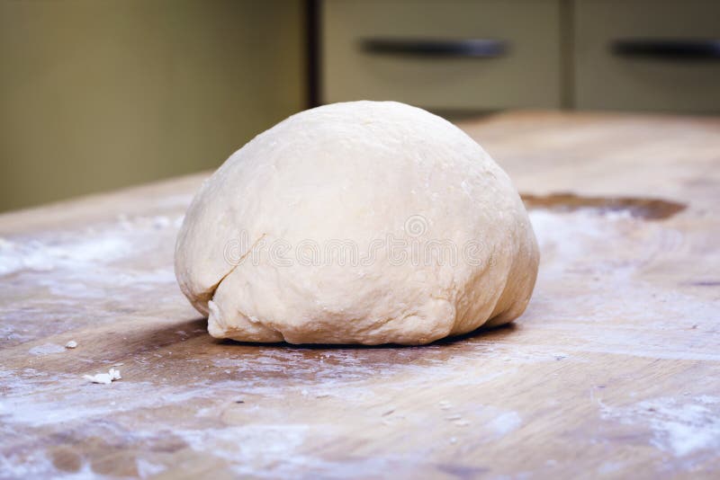 Fresh Dough Ready for Baking Stock Photo - Image of ingredients, bake ...