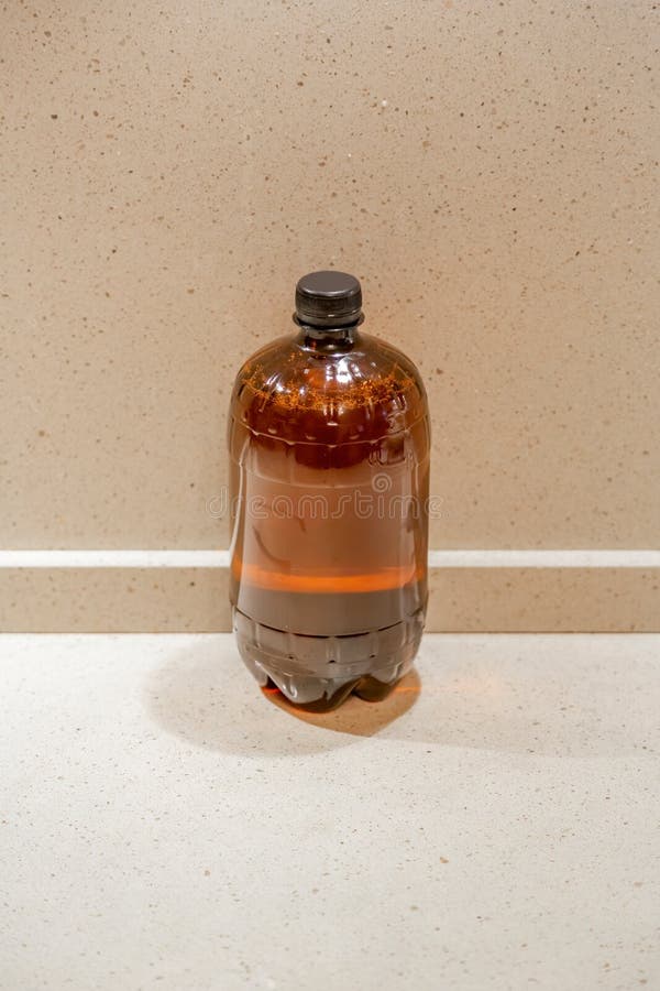 Large Plastic Bottle with Draft Beer Stock Photo - Image of fresh ...