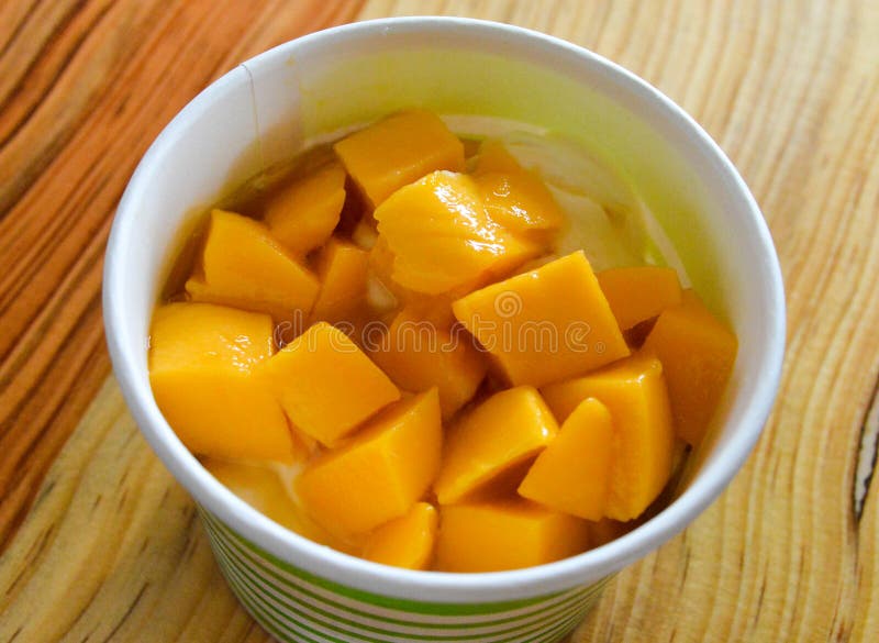 Mango toppings stock image. Image of dipped, mango, shot - 99246739