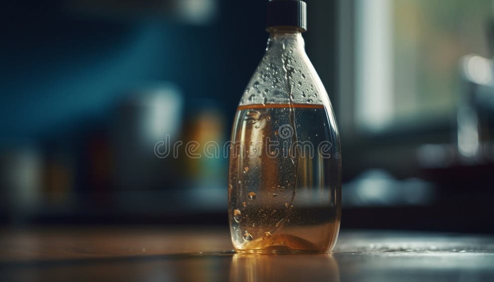 A Fresh Drop of Whiskey in a Clean Glass Container Generated by AI ...