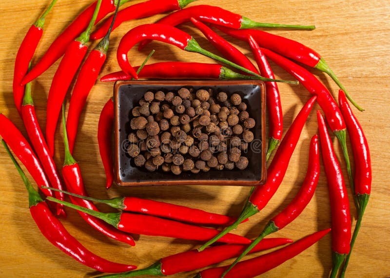 Fresh and dry pepper stock image. Image of small, heap - 90684647