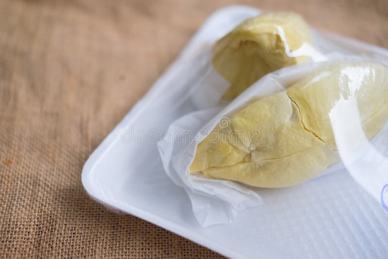 Fresh durian in packing stock image. Image of piece, full - 98582117