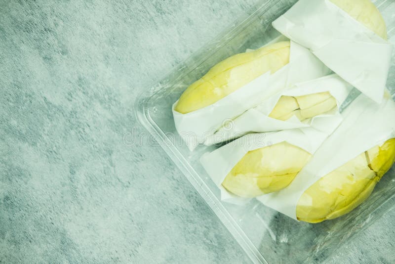 Fresh Durian Seeds in a Box Stock Photo - Image of exotic, fiber: 229319240