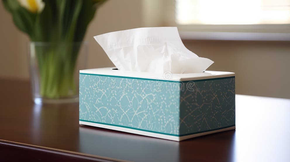 Fresh empty tissue box stock illustration. Illustration of storage ...