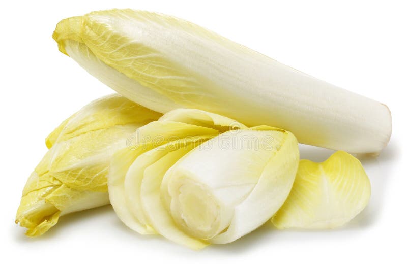 Fresh Endive On White Background Stock Image - Image of healthy ...