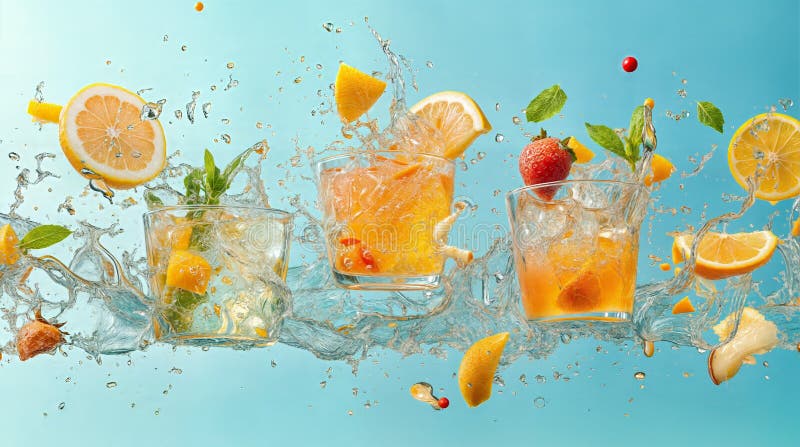 Fresh Escape – a Light, Refreshing Drink Stock Image - Image of ...