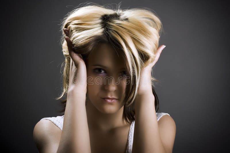 Fresh Face of a Beautiful Young Girl Stock Photo - Image of natural ...