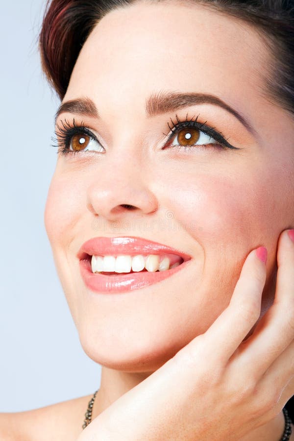 Fresh Face of a Beauty Asian Woman Stock Image - Image of clear ...