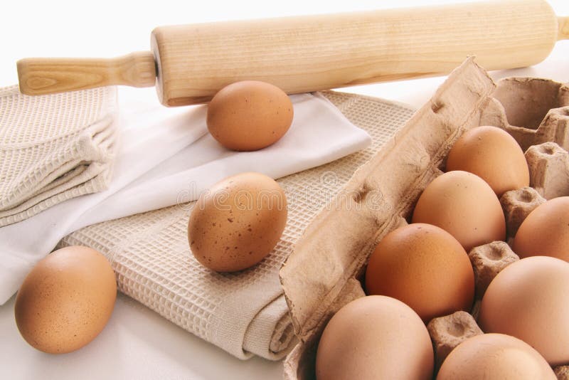 Fresh farm eggs on table stock photo. Image of meal - 119918282
