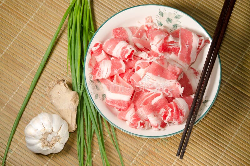 Fresh fat beef slices stock photo. Image of closeup, food - 22294040