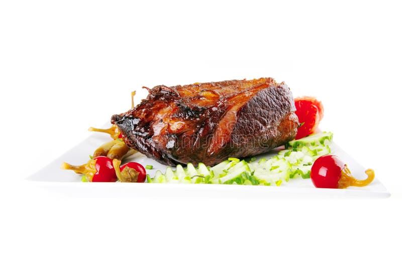 Fresh fat roast meat stock image. Image of food, heap - 14433623