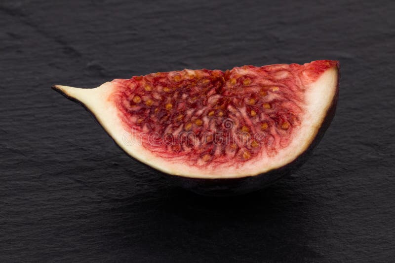 Fresh Figs on Dark Background with Copy Space Stock Image - Image of ...
