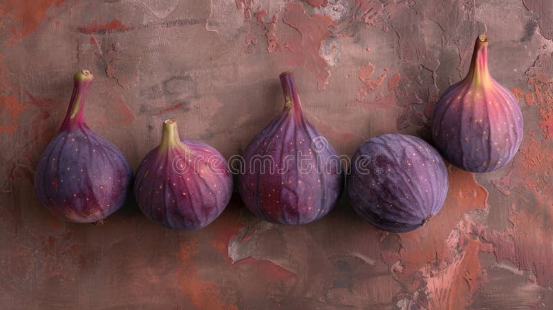 Fresh Figs on Rustic Background: Close-Up of Whole and Halved Figs ...