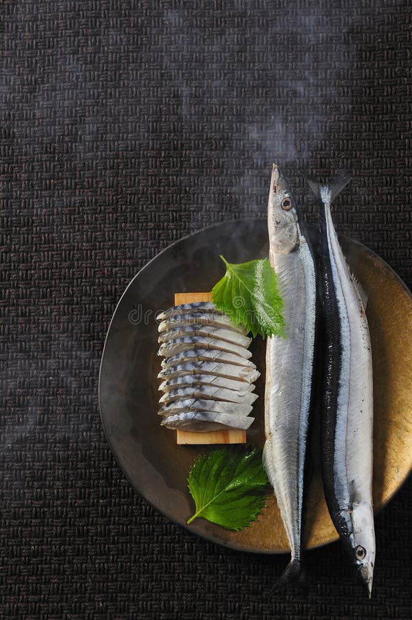Saba Mackerel Fish Grill with Teriyaki Sauce. Stock Image - Image of ...