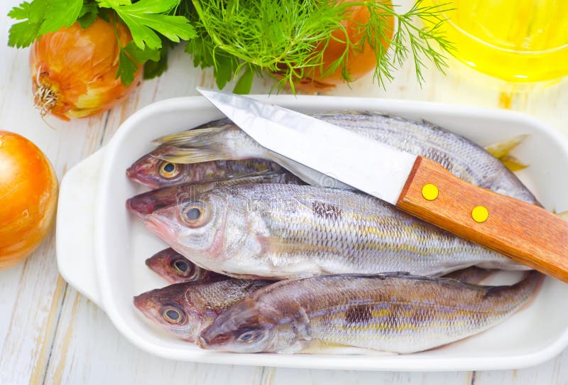 Fresh sea fish stock photo. Image of prepared, food, ocean - 12523686