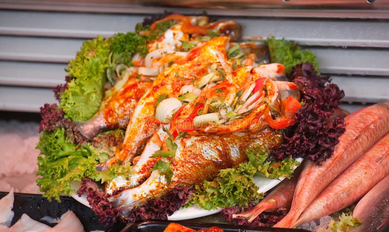 Fresh fish stock image. Image of fish, food, showwindow - 28702185