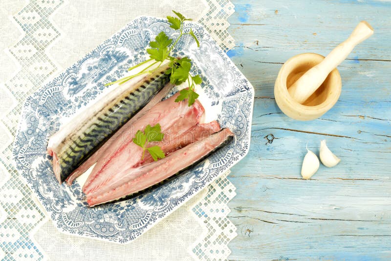 Fresh fish on antique tray stock image. Image of ingredient - 39446367