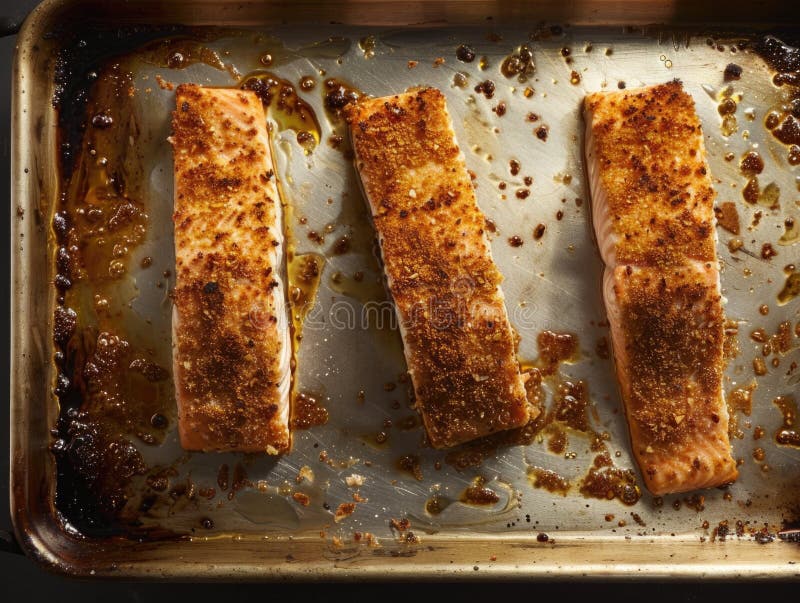 Fresh Fish on a Baking Sheet Stock Image - Image of cooking, tableware ...