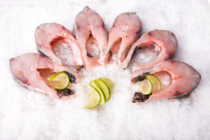 Fresh fish and cut pieces stock image. Image of herring - 31307943