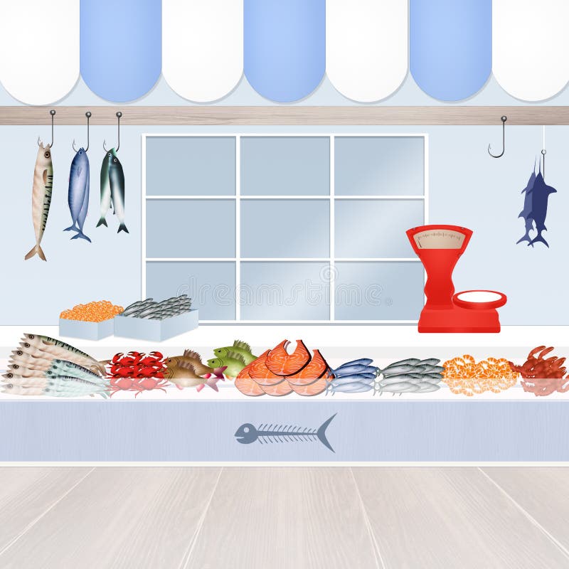 Fresh fish stock illustration. Illustration of trout - 80027884