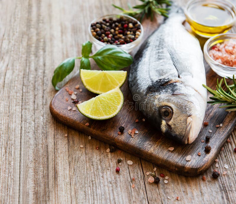 Fresh fish dorado stock image. Image of healthy, food - 160802521
