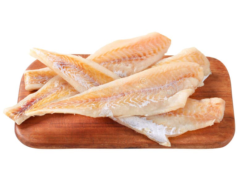 Fresh fish fillets stock image. Image of haddock, board - 37514533