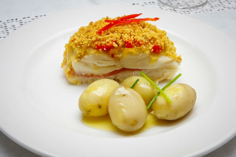 Fresh Fish Gourmet Dinner stock image. Image of gourmet - 66779045