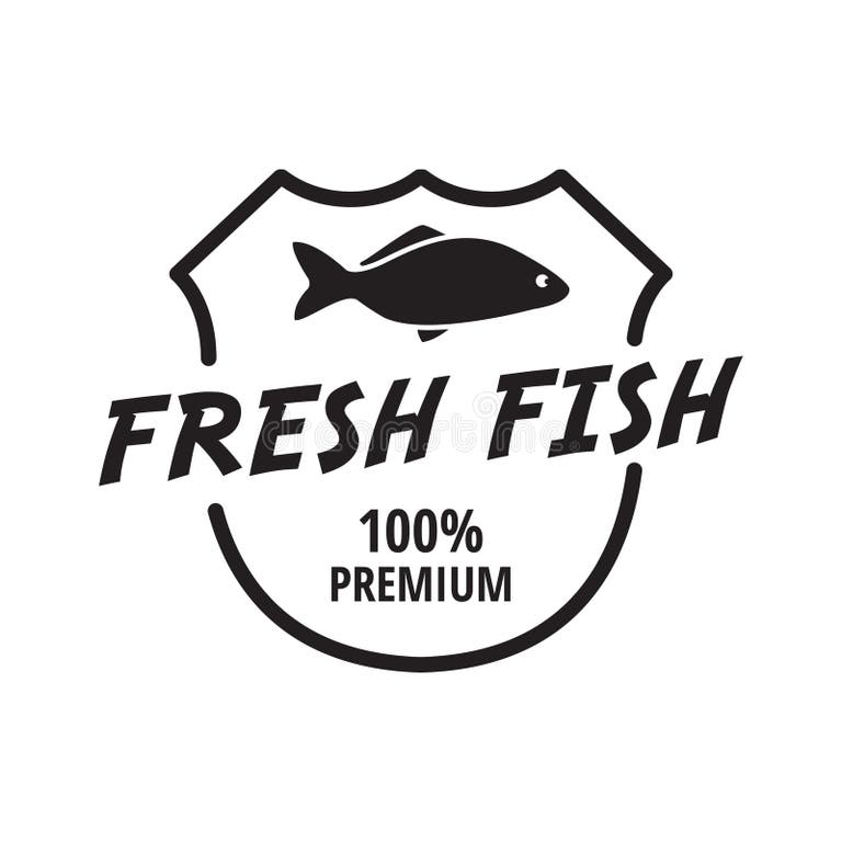 Fresh Fish Label. Vector Illustration Decorative Design Stock Vector ...