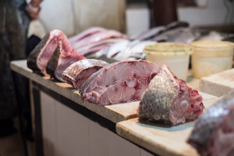 Fresh fish in the market stock image. Image of food - 146616645