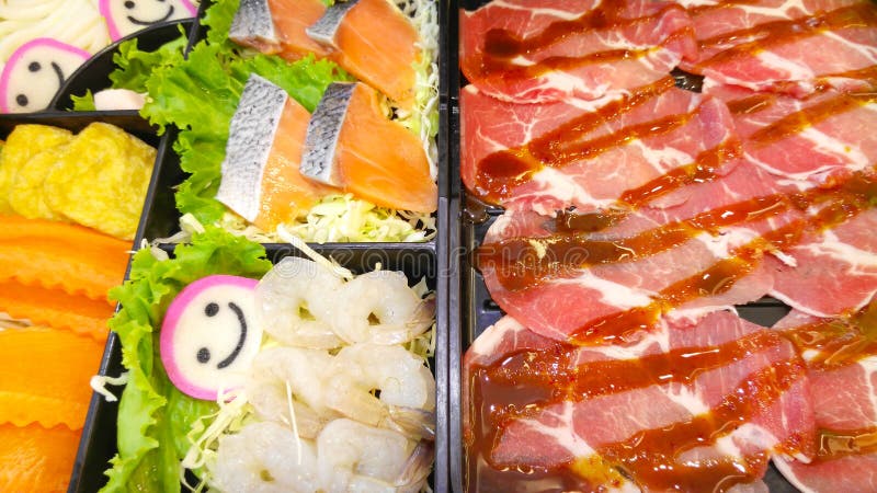 Fresh Fish and Mix Vegetable Stock Image - Image of group, fish: 225199833