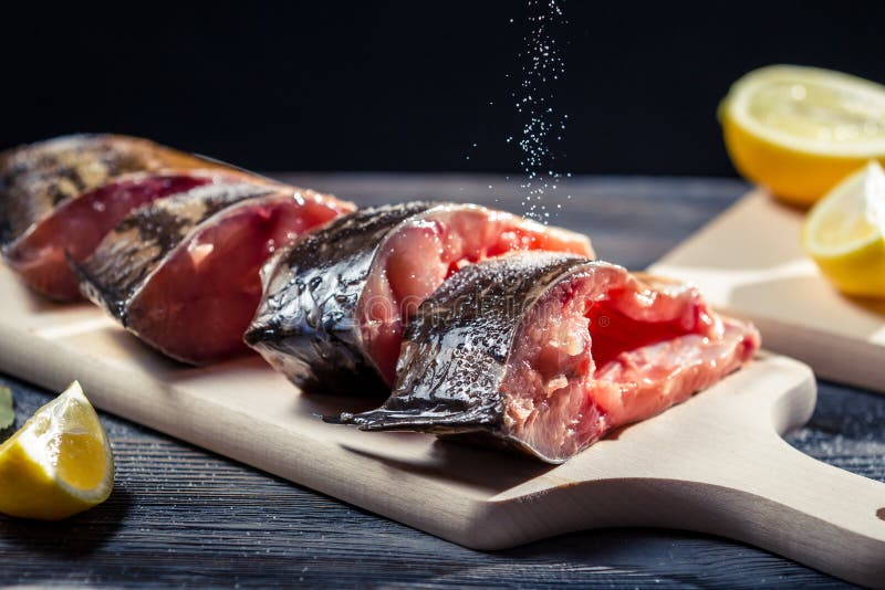 Fresh Fish Preserved in Salt before Frying Stock Photo - Image of carp ...