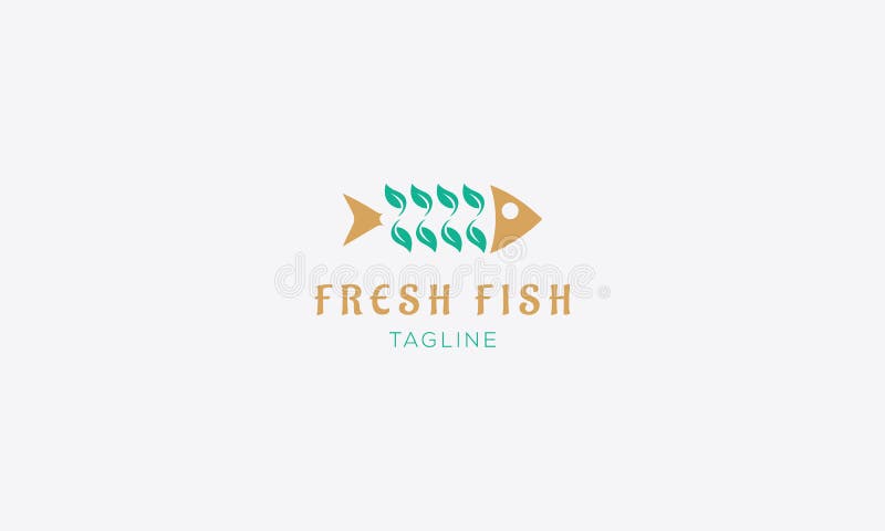 Fresh Fish Restaurant Logo Design Vector Template Stock Illustration ...