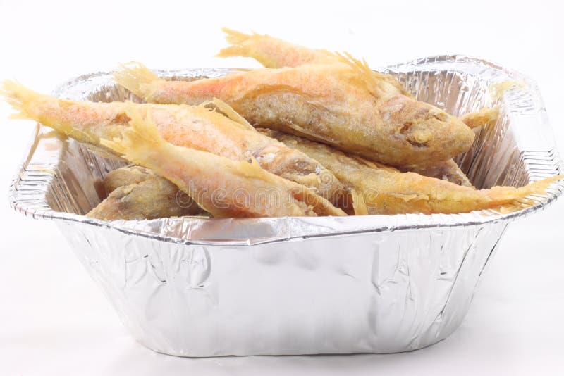 Fresh Fish Small Mullets Cleaned and Fried Fresh Fish Small Mullets ...