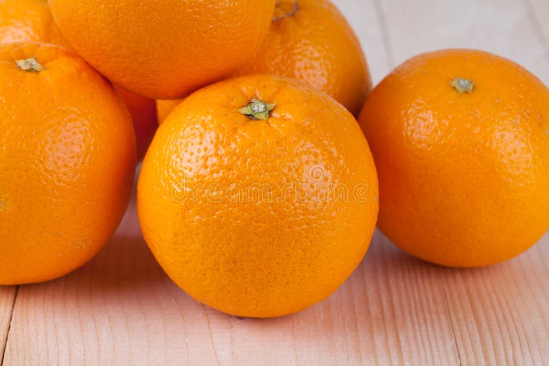 Fresh five orange on wood stock photo. Image of summer - 69192144