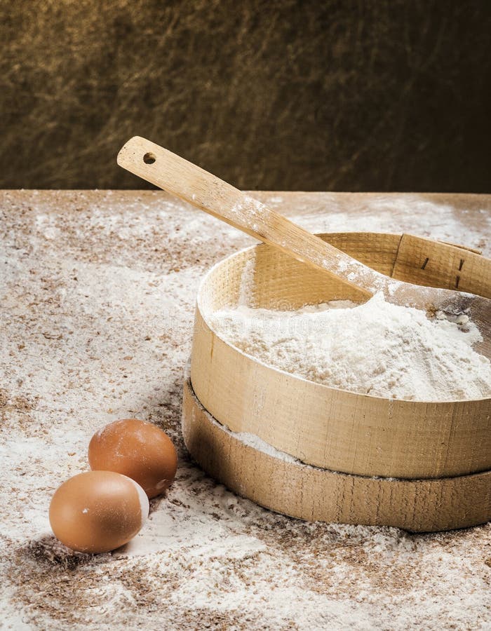 Fresh Rye Flour Bread, Closeup Stock Photo - Image of cooling, flour ...